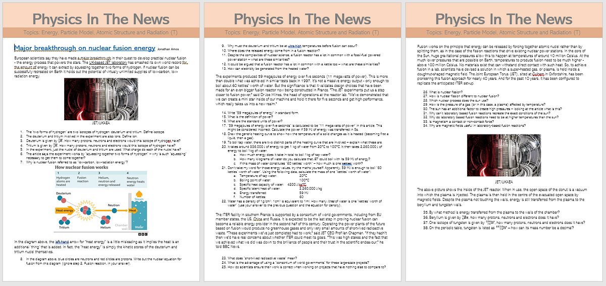 Physics In The News. TL;DR : Physics In The News Resources | by Thomas ...
