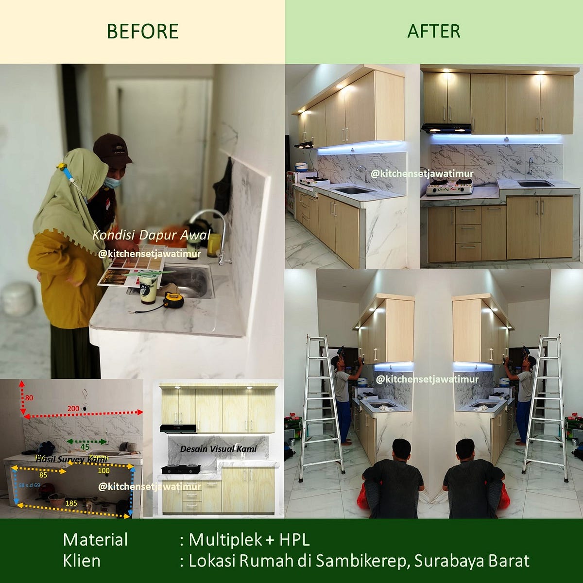 Lemari Dapur jadi pelengkap Kitchen Set Sidoarjo Minimalis | by lia ...
