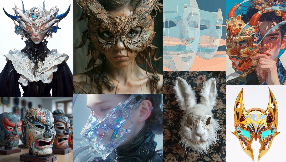 AI Mask Challenge| Explore the mysterious, ancient, fashionable mask ...