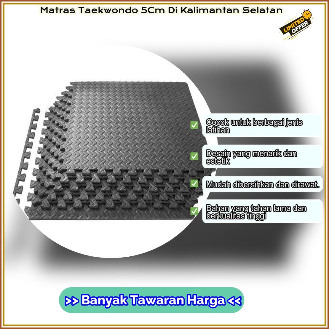 Matras Taekwondo 5Cm Di Kalimantan Selatan - Matras Puzzle Tebal - Medium