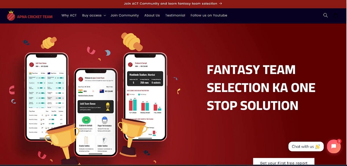 Welcome To The Apna Cricket Team.Com🏆 — Make Your Fantasy Teams For T20 ...