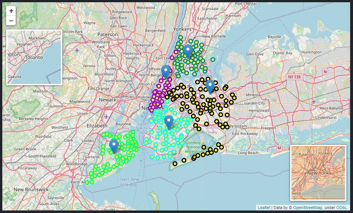 The Battle Of Neighborhoods: Toronto vs New York City | by Omprakash ...