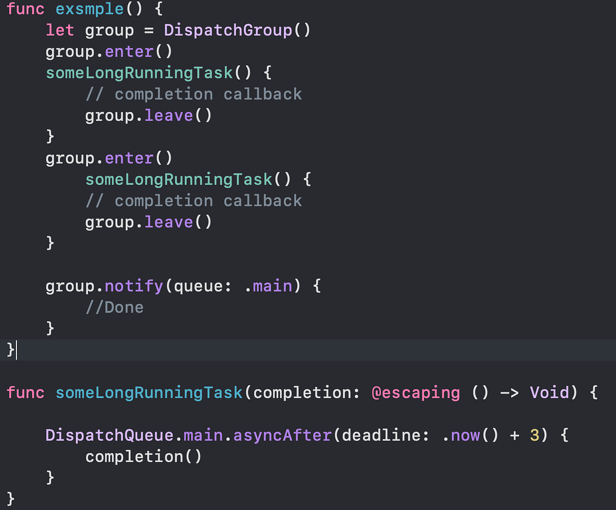 Swift —async-await & DispatchGroup vs DispatchSemaphore | by Israel Persiko | Medium