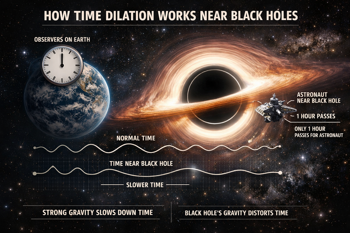 How Time Dilation Works Near Black Holes | by Khurram | Medium