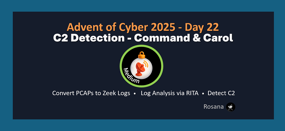 C2 Detection - Command & Carol · Advent of Cyber 2025 - Day 22 ...