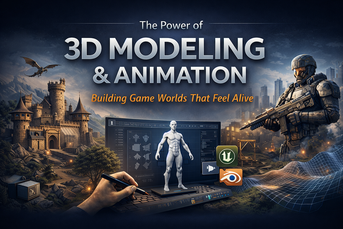 The Power of 3D Modeling & Animation: How Game Worlds Come Alive | Medium