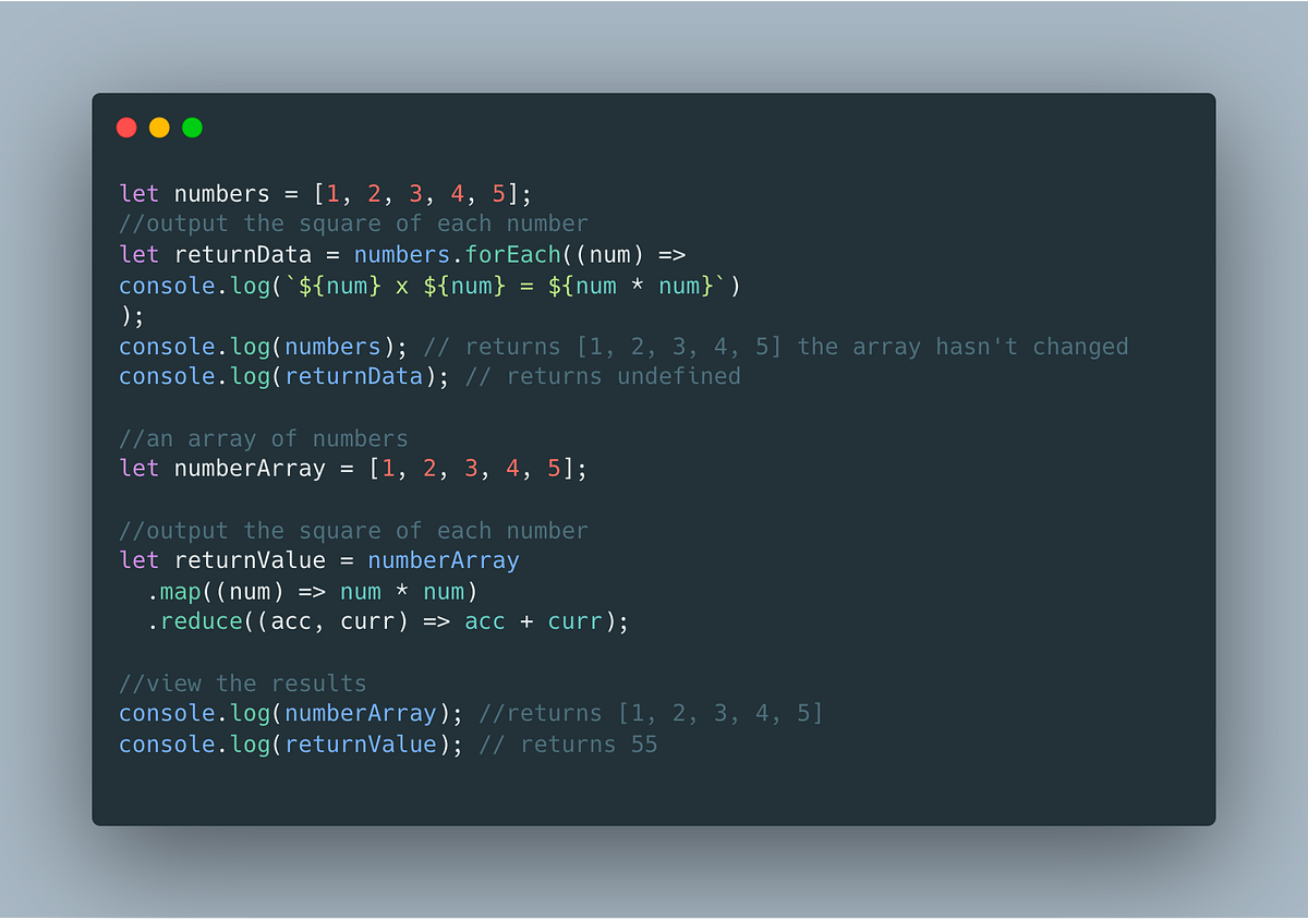 Javascript Foreach Vs Map When To Use Which One By Nu - vrogue.co