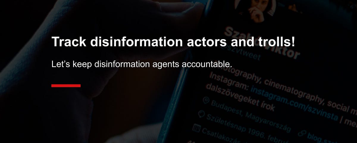Troll Tracker: Tracking volatile sources of mis/ disinformation ...