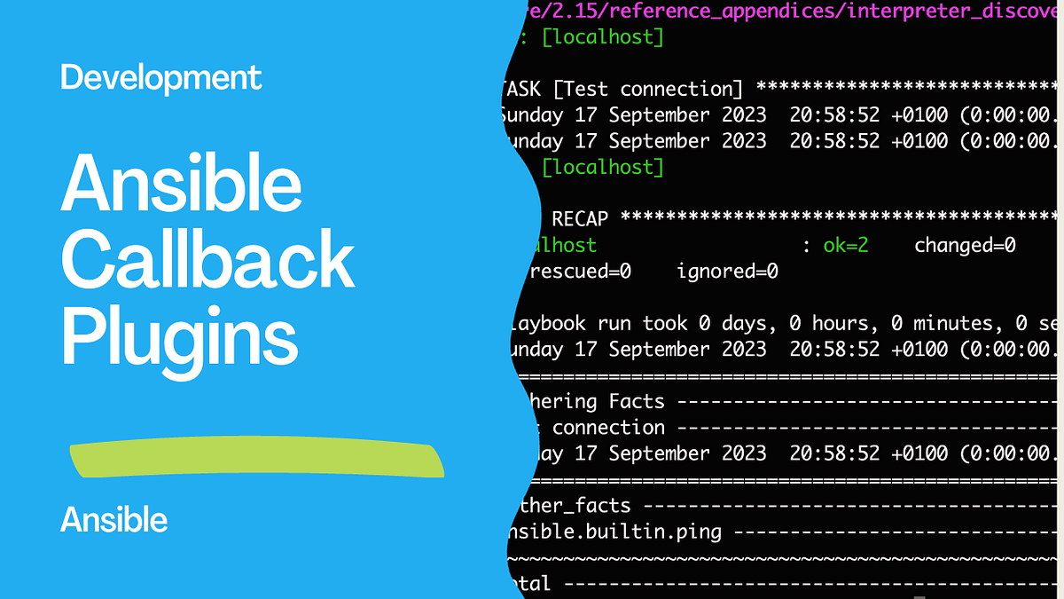 Leveraging Ansible Callback Plugins for Enhanced Performance | by Luca Berton | Medium