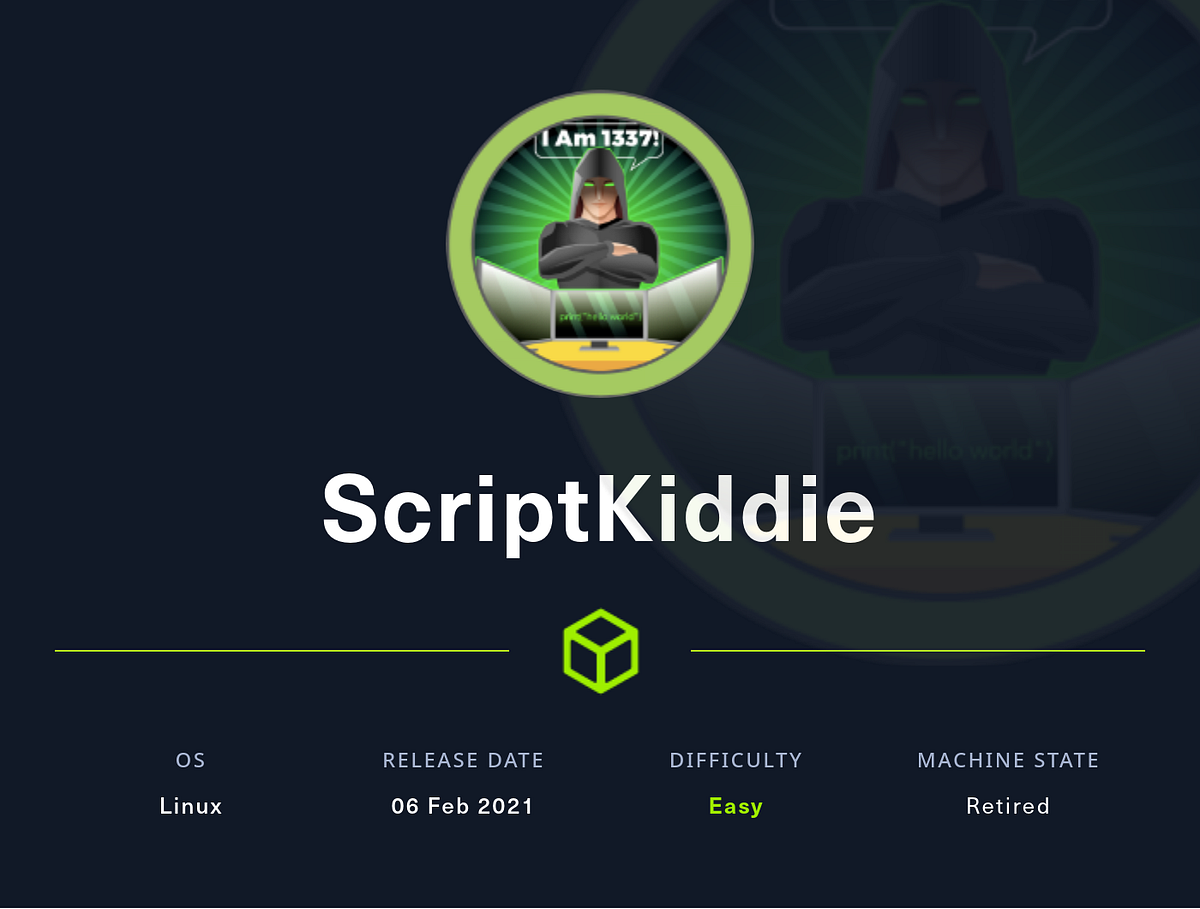 ScriptKiddie Write-Up | HackTheBox - F4 - Medium