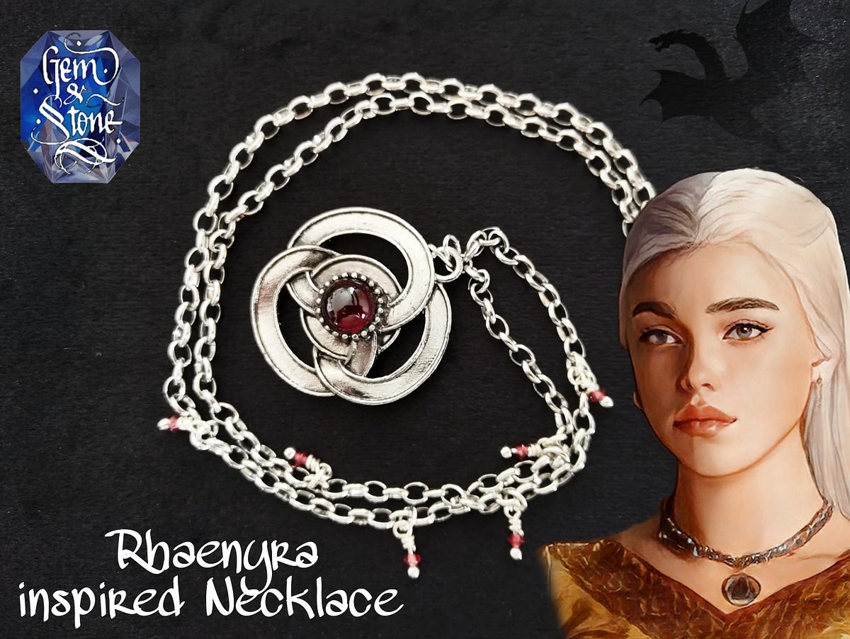 House of Dragon INSPIRED Necklace Alicent Rhaenyra Daenerys Targaryen ...