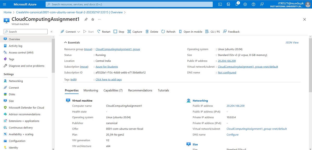 Virtual Machine on Microsoft Azure | Medium