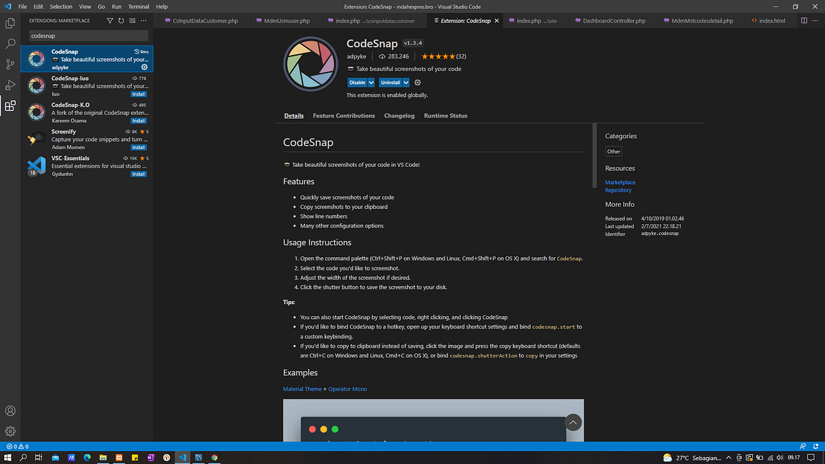 Screenshoot Codingan - Ramdan - Medium