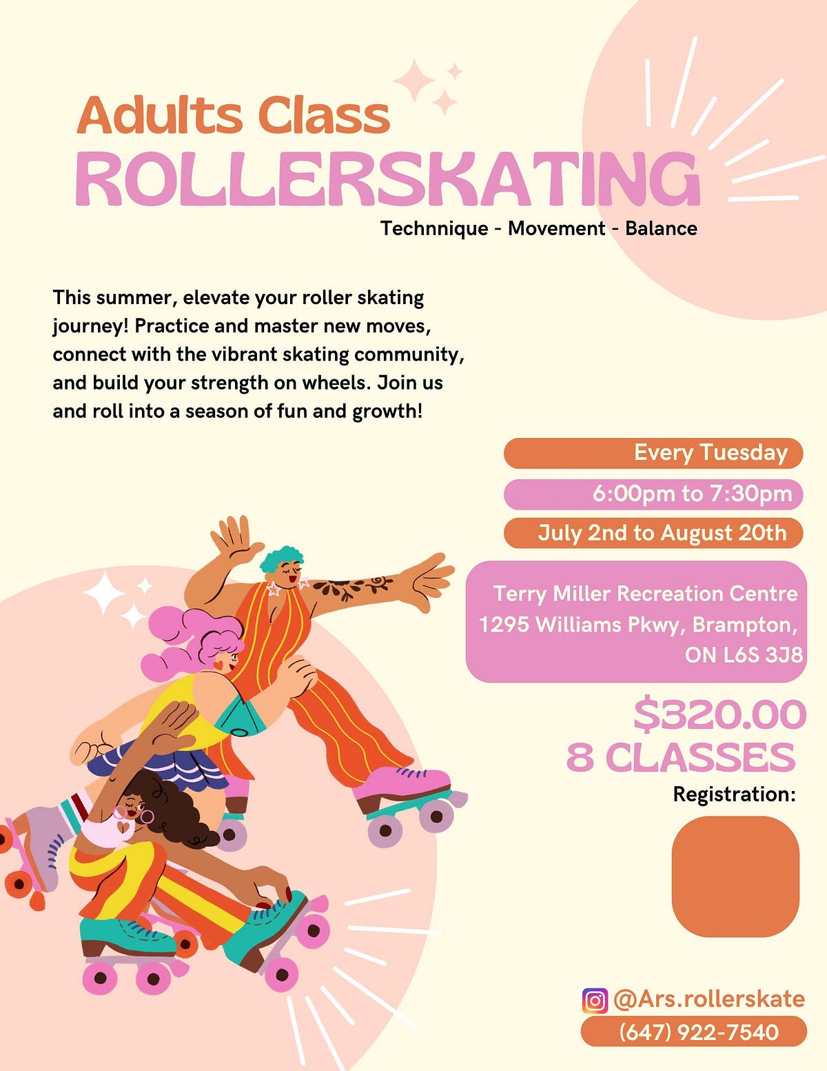Adult Roller Skating Class - Harry Ajax - Medium