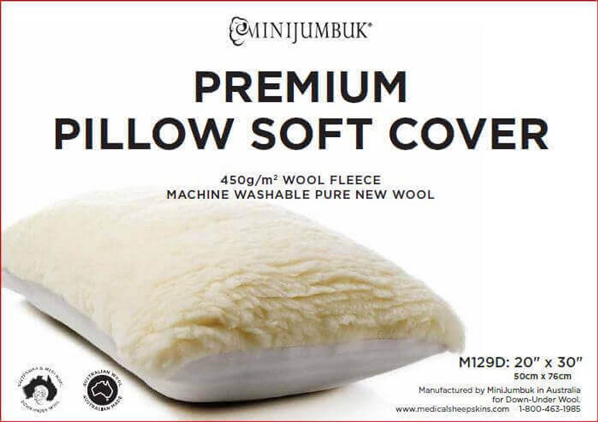Wool Pillow Cover: M129D | Bedsore Treatment | Medical Sheepskin | by ...