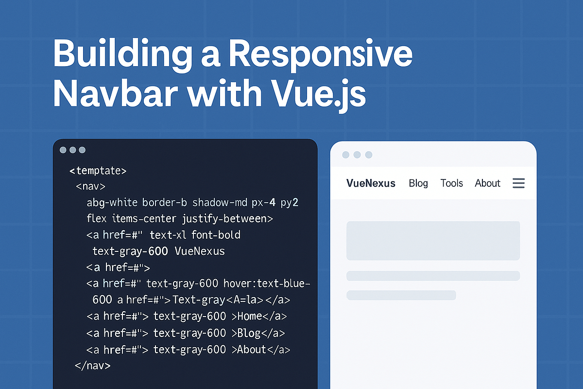 🧭 Building a Responsive Navbar with Vue.js | by VueNexus | Medium