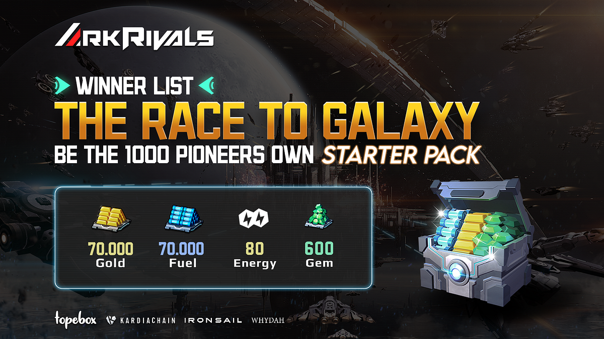 WINNER LIST — THE RACE TO GALAXY - Ark Rivals Official - Medium