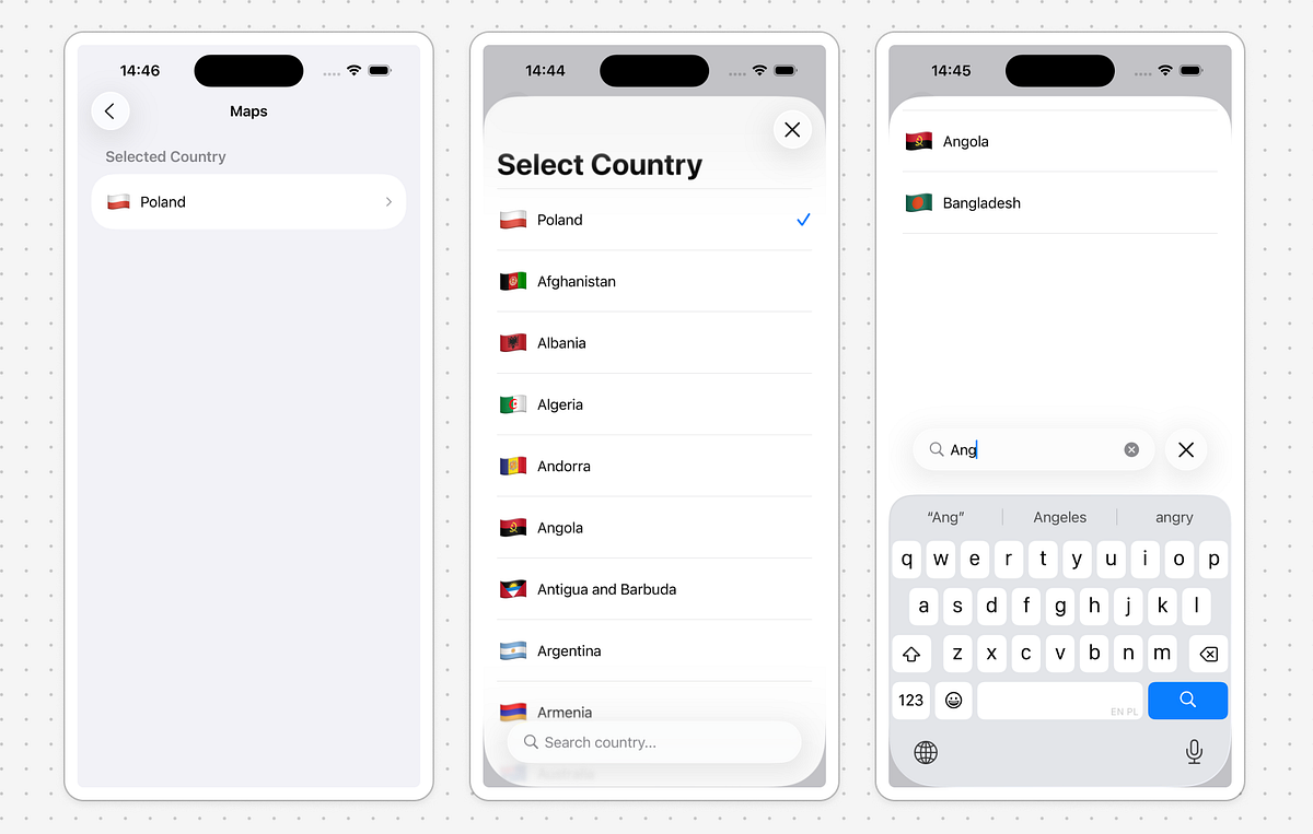 Country picker in SwiftUI. Hey, today I’m sharing a ready-made… | by ...