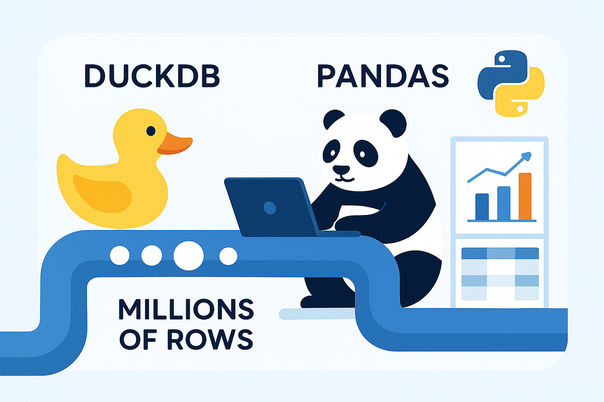 DuckDB + Pandas: Query Millions of Rows Without Leaving Python | by Neurobyte | Aug, 2025 | Medium