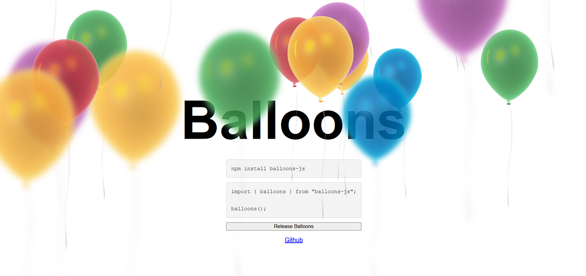 Adding a Balloon Celebration Effect to Your Projects with Balloons-js 🎈 | by Let's Code Future ...
