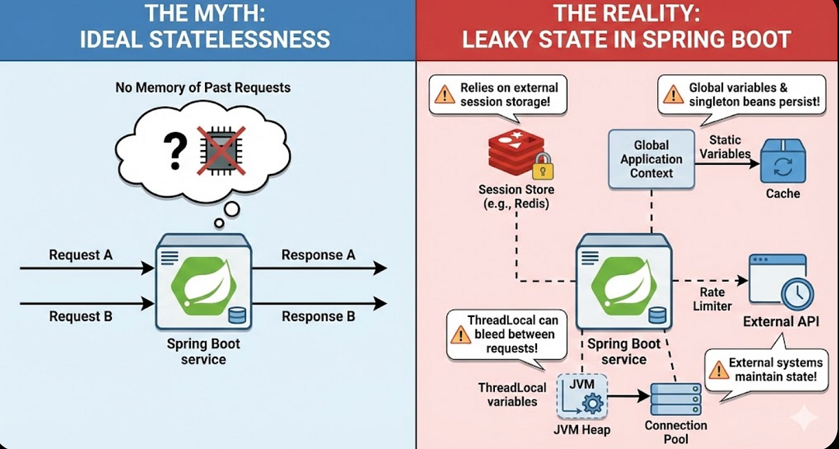 🔥 Why “Stateless Services” Still Leak State (Spring Boot Reality) | by ...