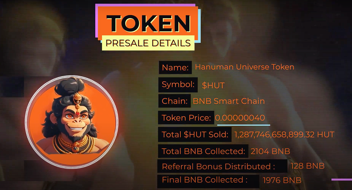 Summarizing Hanuman Universe Token ($HUT) Round 1 Presale Program ...