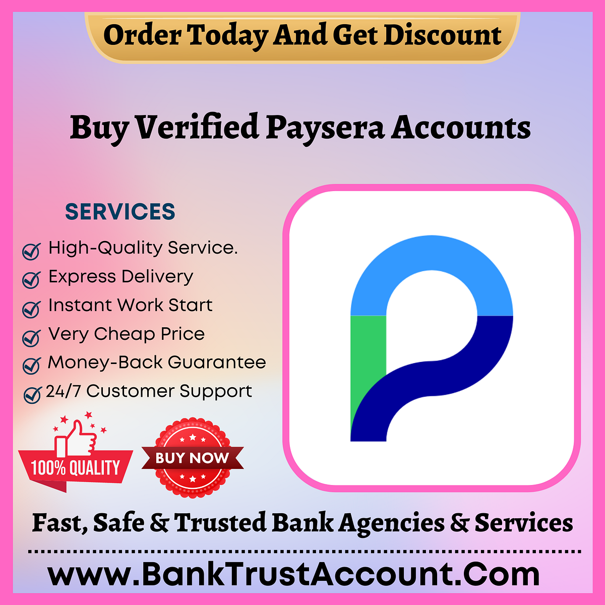 Buy Verified Paysera Accounts - Bank Trust Account - Medium