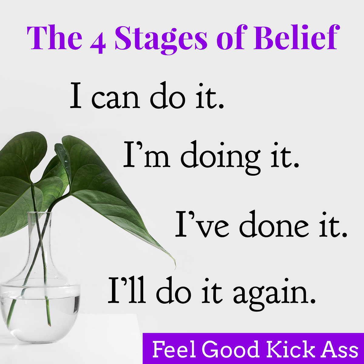 The 4 Stages of Believing in Yourself | by P. Valerie Dauphin | Medium