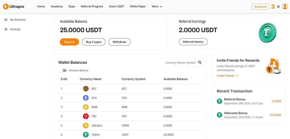 Ultrapro Exchange: Earn a 25 USDT Bonus by Signing Up Today | by ...