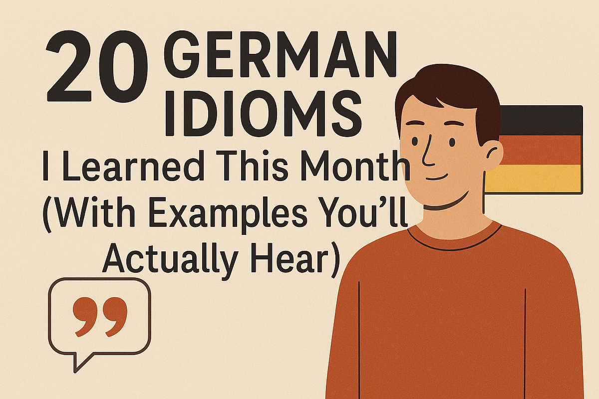 20 German Idioms I Learned This Month-January 2026(With Examples You’ll ...
