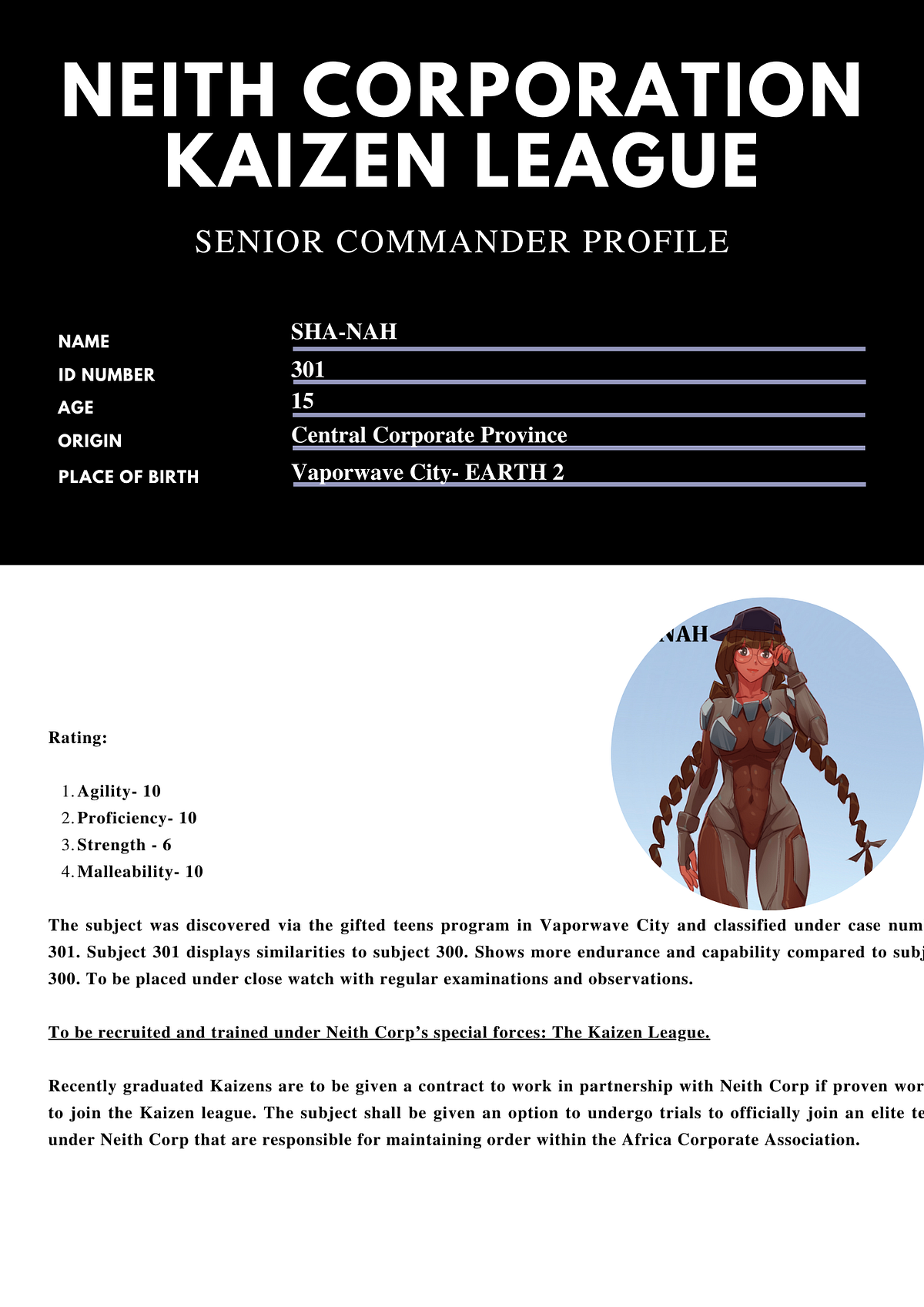 SHA-NAH THE KAIZEN LEAGUE COMMANDER | by KEREN OBARA BOOKS AND MORE ...