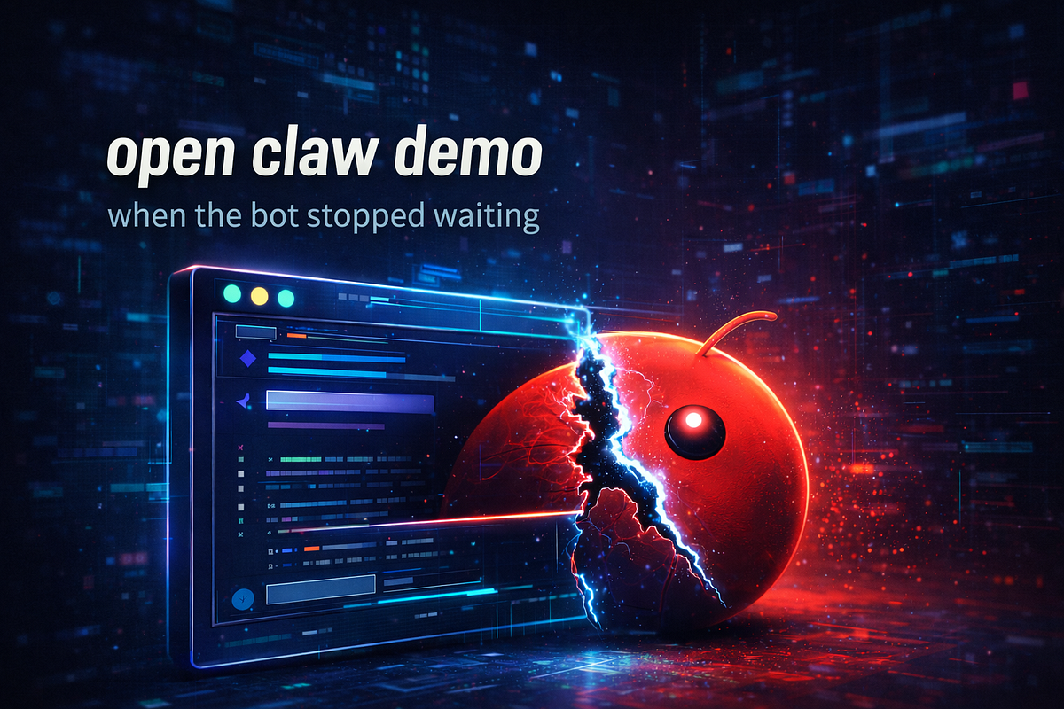 Open claw demo: The moment my chatbot stopped being polite and started ...