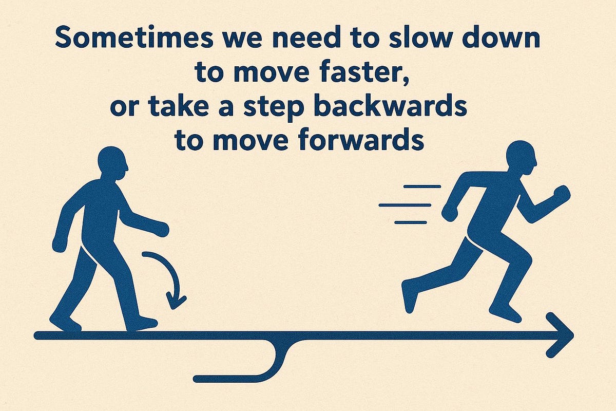 Slow Down To Move Faster - E H Baniahmad - Medium