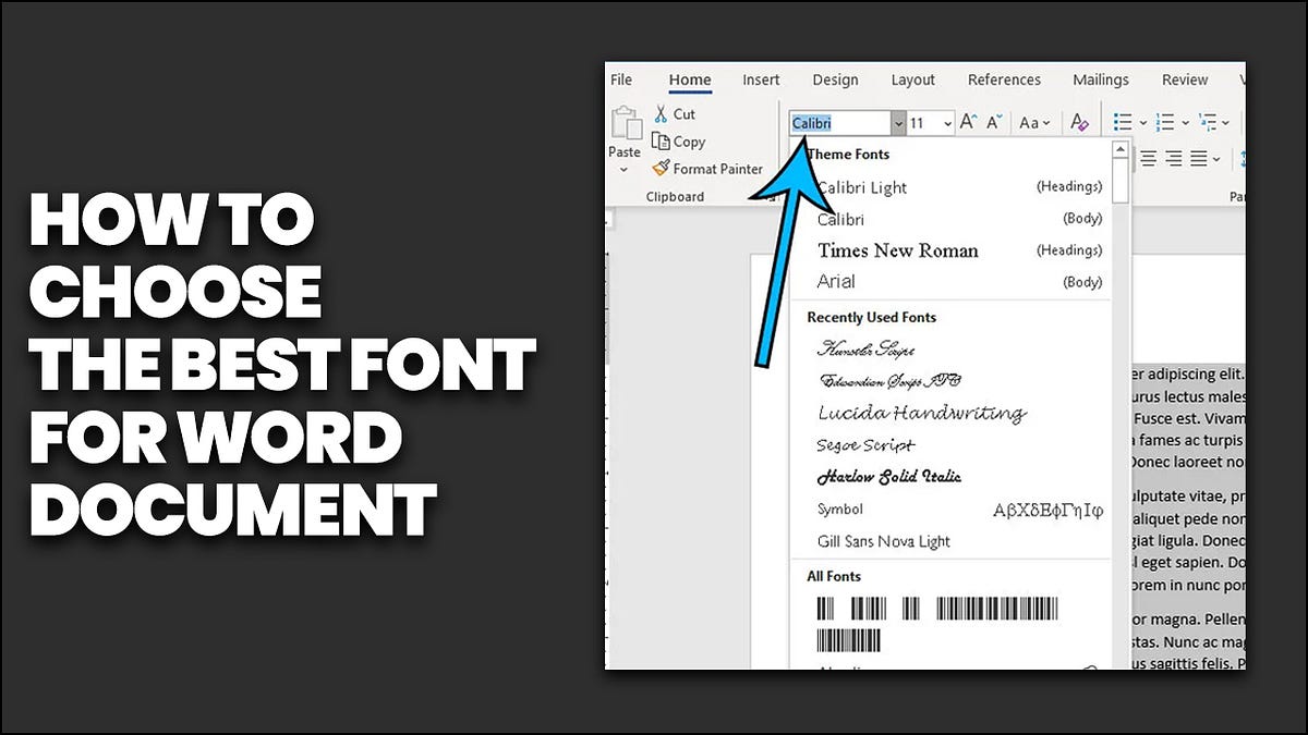 How To Choose The Best Font For Word Document: Details | Medium