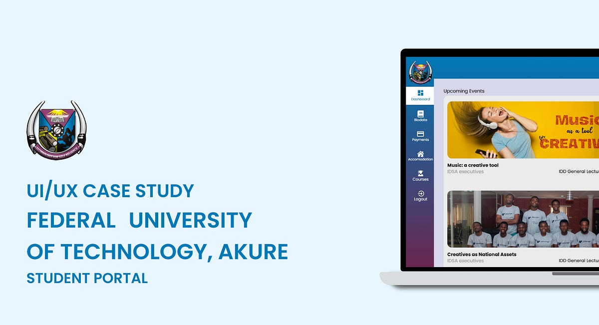 UI/UX Case Study: Federal University of Technology, Akure Student ...