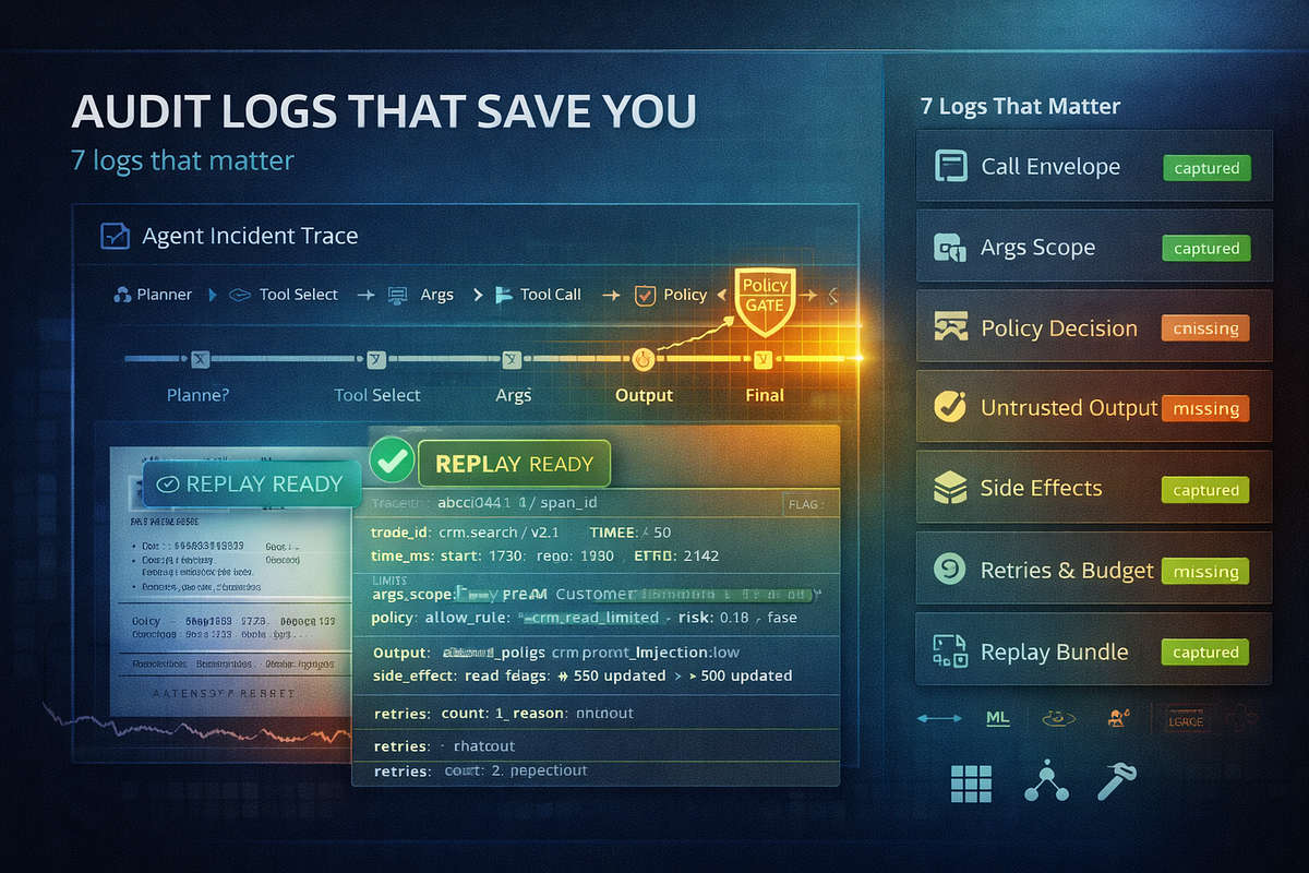 Audit Logs That Save You in Agent Incidents | by Quaxel | Medium