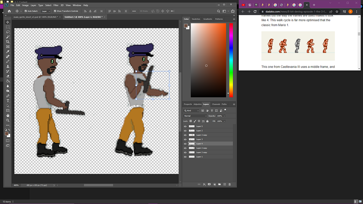 Walking Animation/Collision Progress | by Trey Heavner | Medium