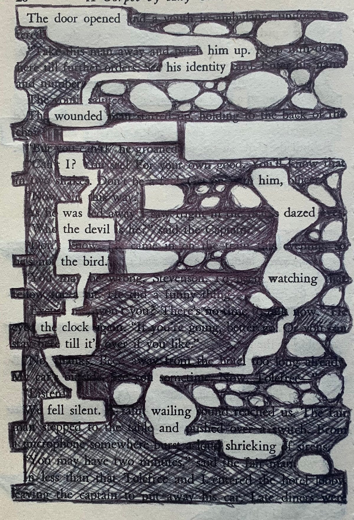 The Name of the Corpse, Pt. II. A Blackout Poem Series | by Andrea ...