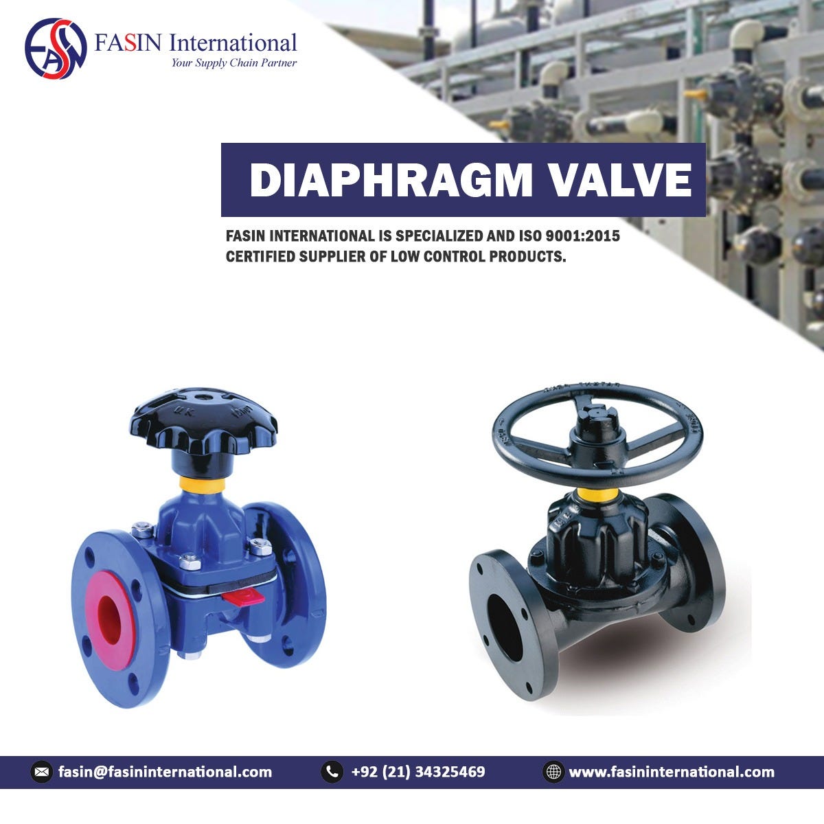 Diaphragm Valve | Supplier & Importer In Pakistan. - Fasininternational ...