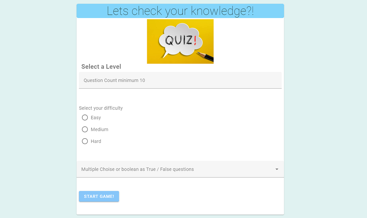 Build a Quiz game with Vue Part 1 | by Richard Taujenis | Geek Culture ...