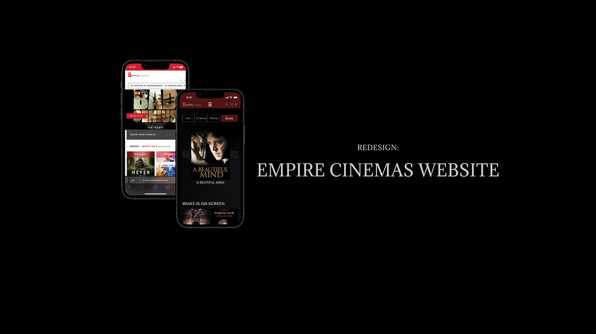 Ironhack bootcamp’s Project 3: Redesign Empire Cinemas Website. | by ...