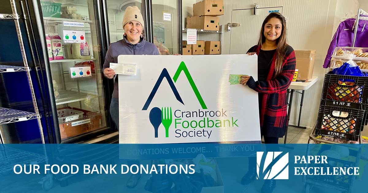 Our Food Bank Donations - Paper Excellence Canada - Medium