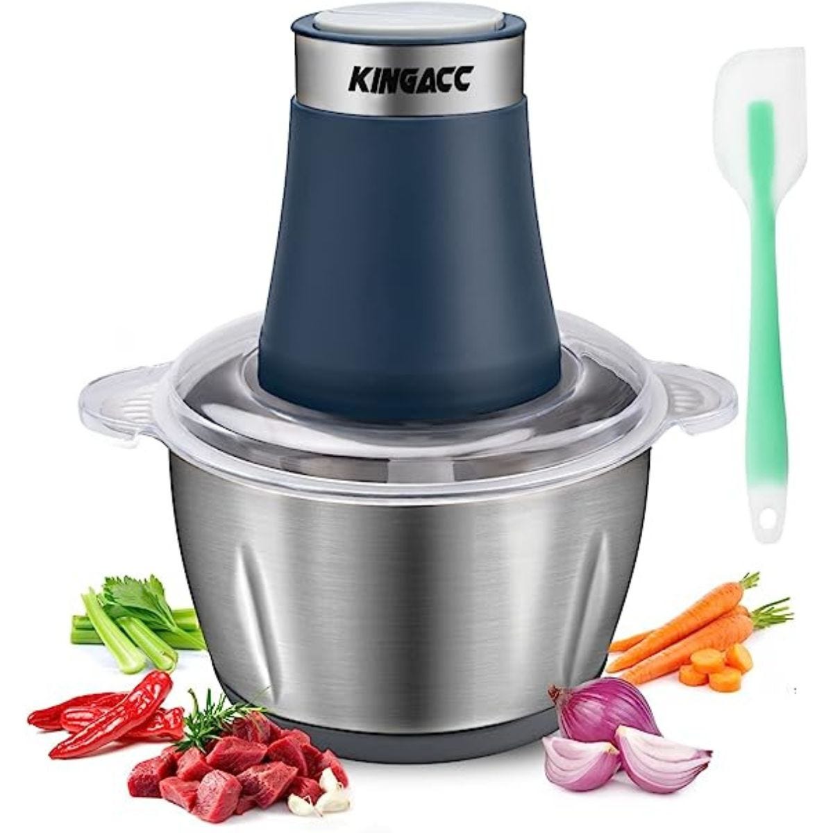 8-Cup Electric Food Processor & Chopper | Versatile 300W Blender ...