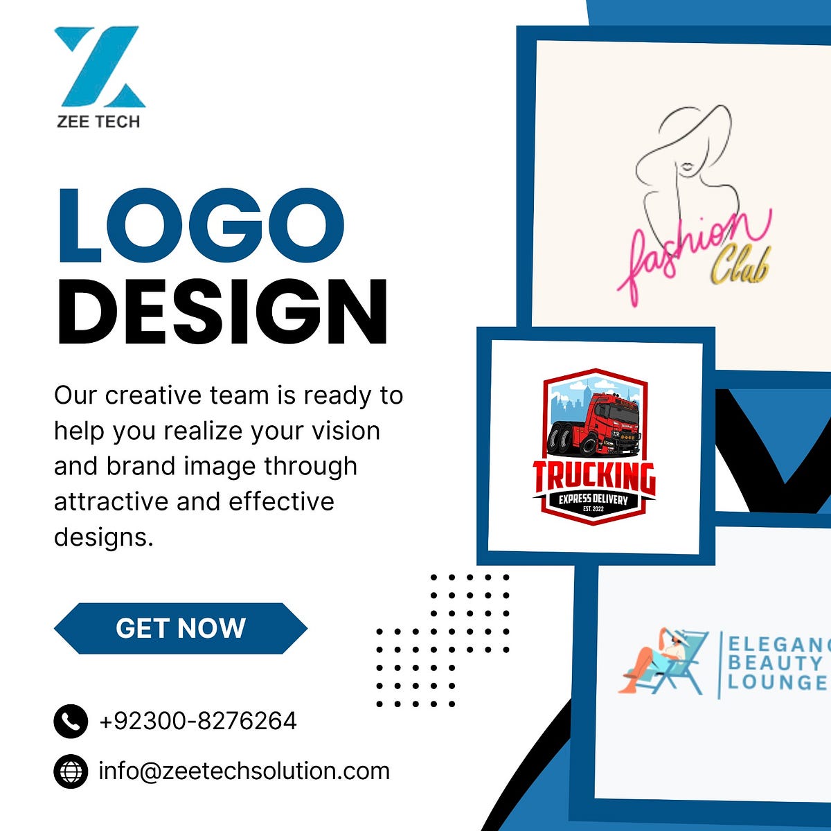 Transform your brand with Zeetech Solutions Graphics Design - Tahir - Medium