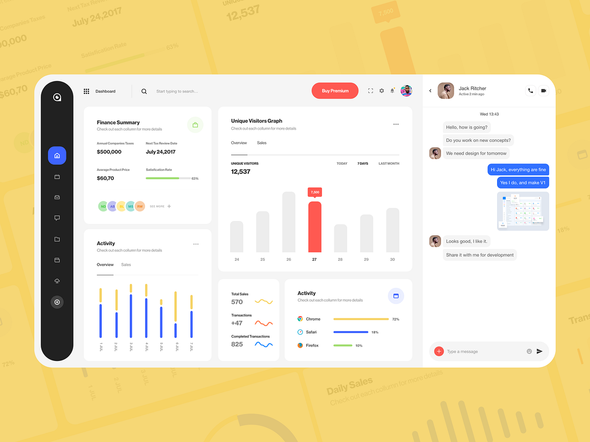 Simplistic and Smooth Web Application Design Works | TMDesign