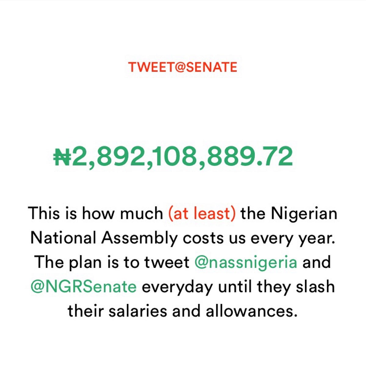 Introducing: Tweet At Senate. Let’s slash those obscene salaries | by Timi Ajiboye | Medium