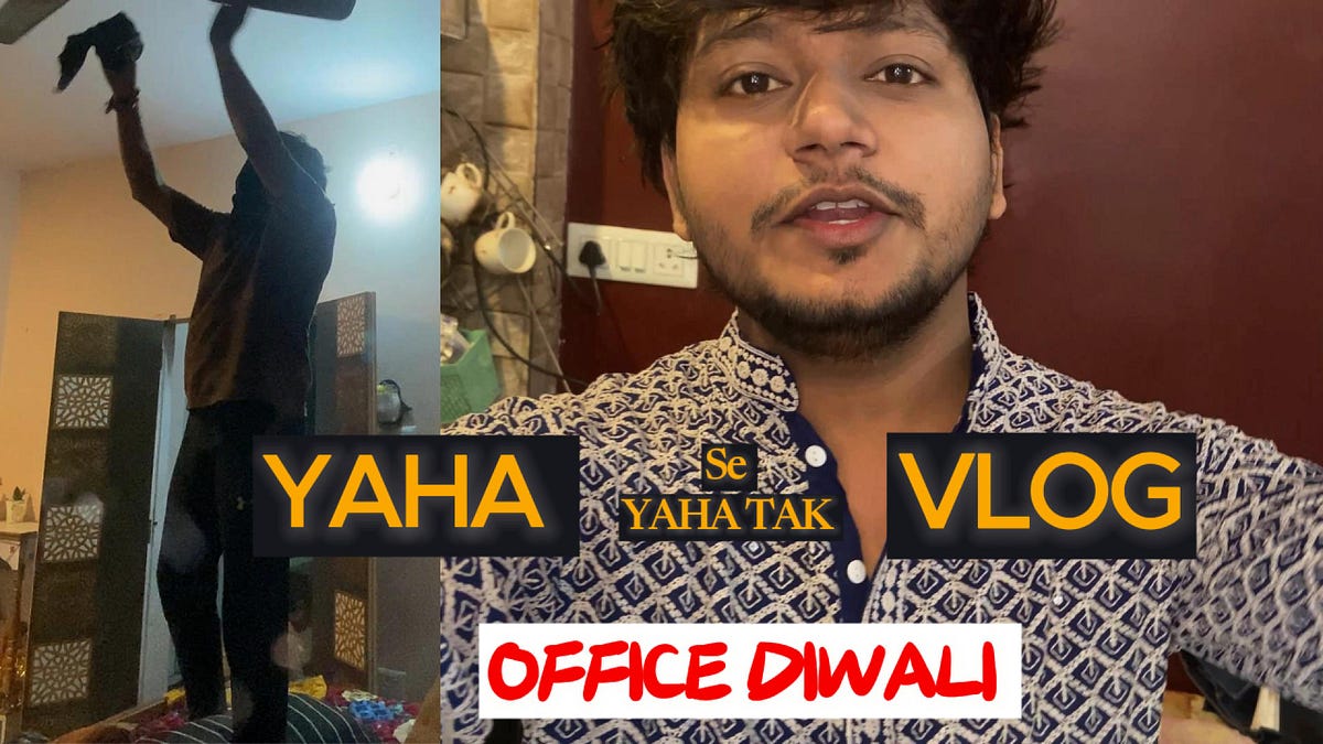 🎉 Office Diwali Vlog 2025 | Yaha Se Yaha Tak | Fun, Decoration ...