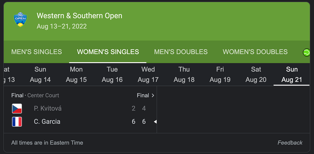Tennis picks for Cincinnati Open. Western & Southern Open 2023 | by Pen ...