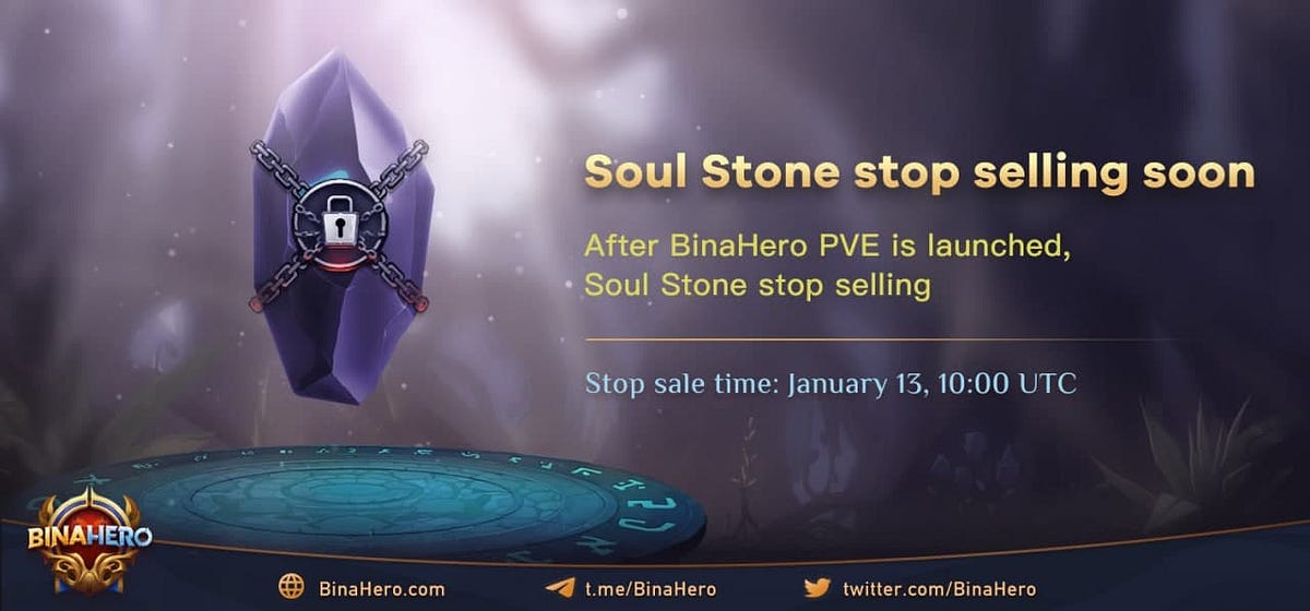 Soul Stone will no longer be available for sale soon - info@binahero ...